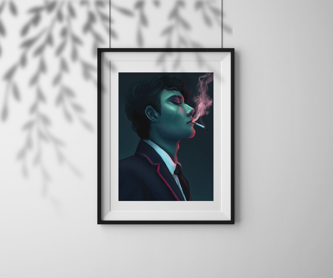 Neon Smoke Art Print Comic Art Deadly Class Art Neon Artwork Neon Art ...