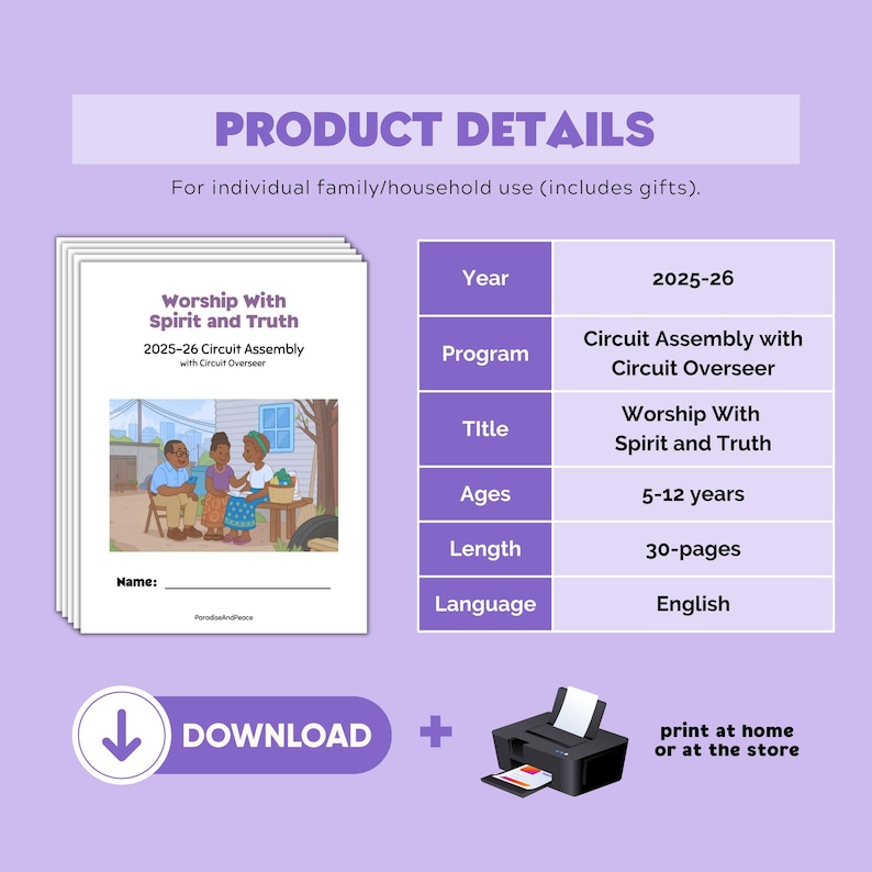 2025-26 Circuit Assembly With Circuit Overseer JW Activity Book ...