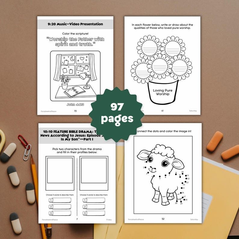 Pure Worship Workbook for Kids, 2025 JW Convention Activities for ...