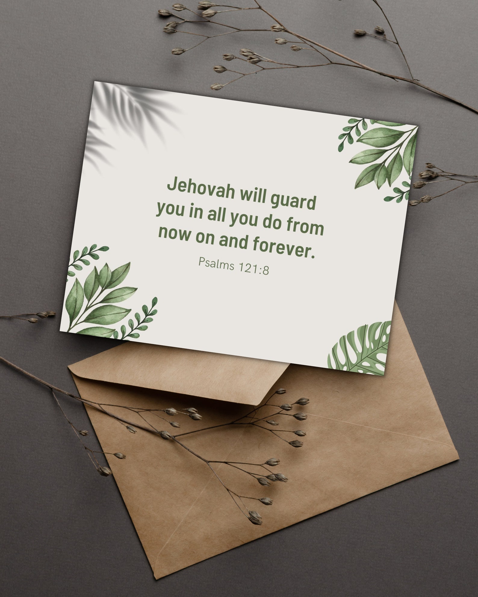 Jehovah's Witness Scripture Postcard Pack of 5 | Digital Printable ...