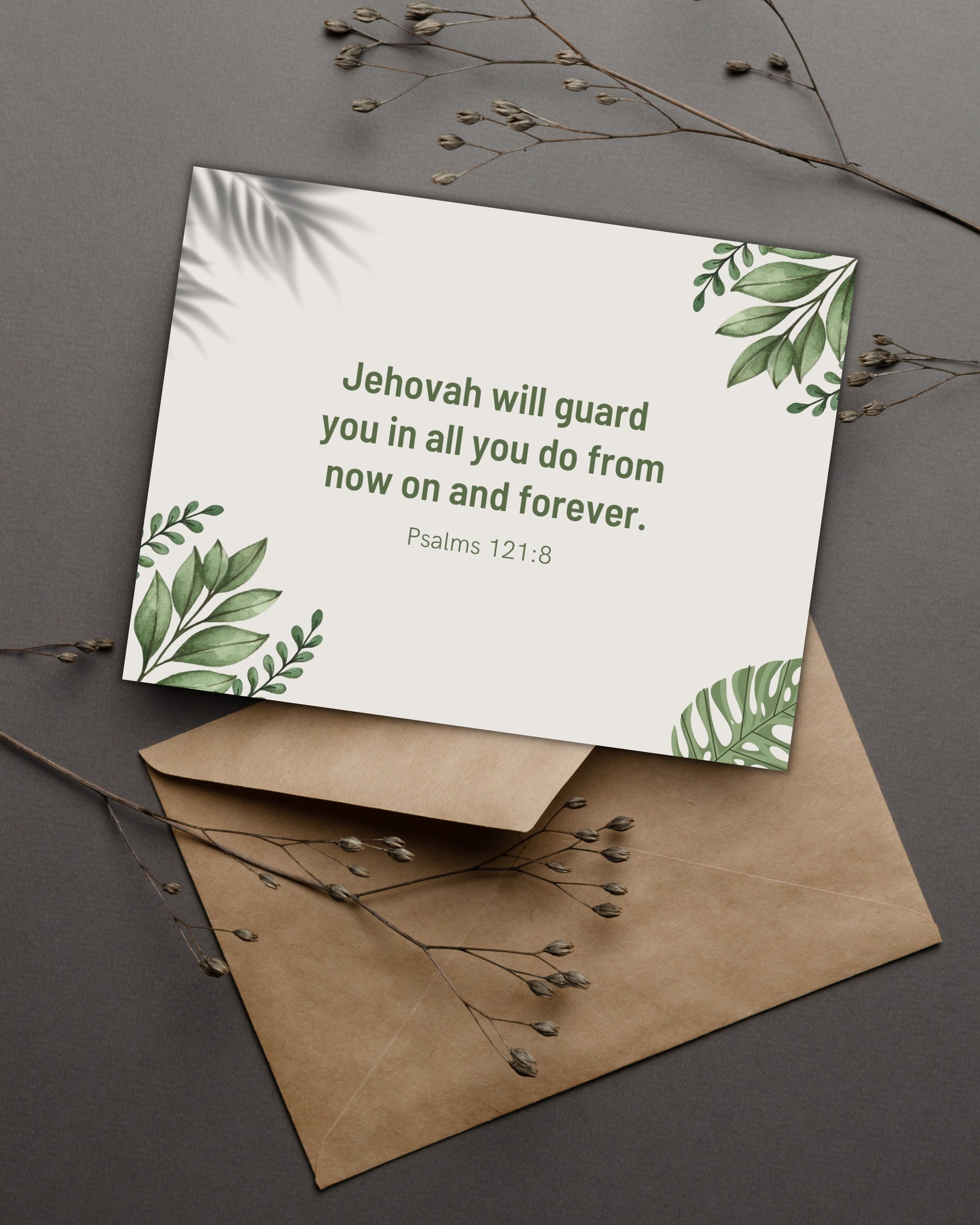 Jehovah's Witness Scripture Postcard Pack of 5 Digital - Etsy