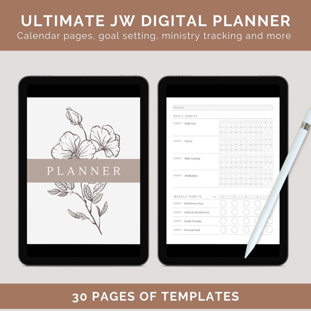 Ultimate JW Digital Planner | Yearly, Monthly, Weekly, and Daily ...