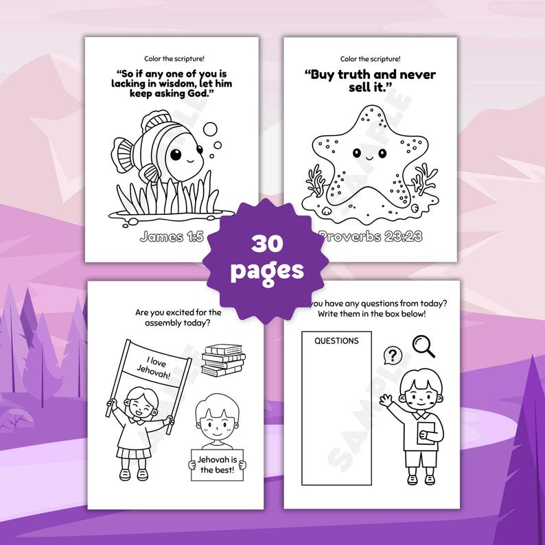 JW Young Kids (ages 2-8) Worship With Spirit and Truth Coloring Book ...