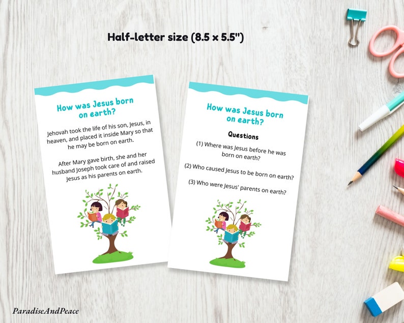 JW Kids FAQ Mini Lessons Jehovah Witness Printable - Etsy