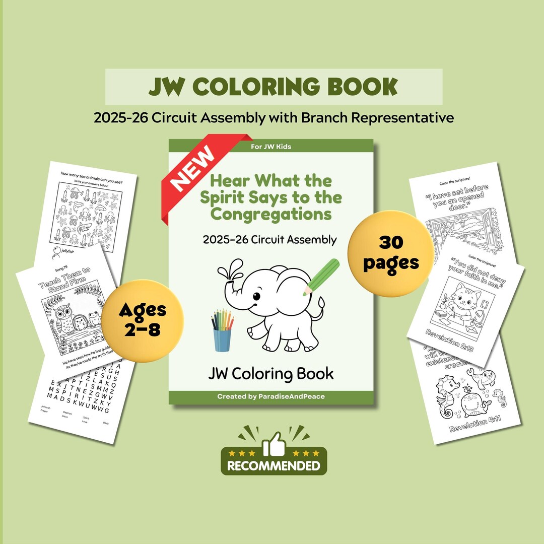 JW Toddlers 2025-26 Circuit Assembly Activity Workbook, Hear What the ...
