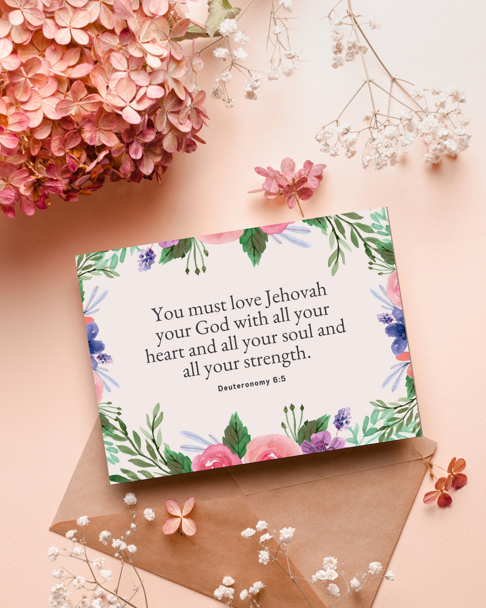 Jehovah's Witness Scripture Postcard Pack of 5 | Digital Printable ...