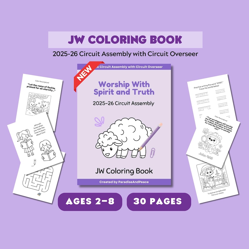 Jw Kids Meeting Workbook 2026 - Etsy