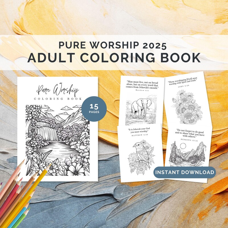 Jw Coloring Pages - Etsy