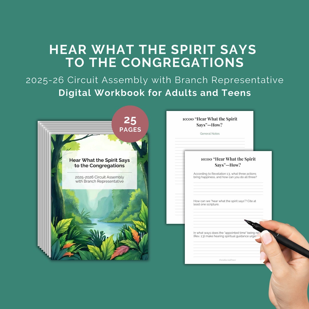 JW Hear What the Spirit Says 2025-26 Circuit Assembly Workbook ...