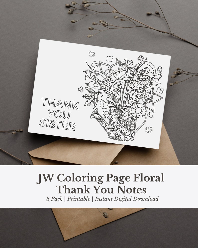 JW Thank You Cards Pack Jehovah's Witness Printable - Etsy