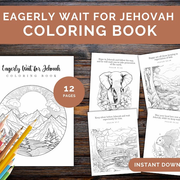 Coloring Pages for Jehovah's Witnesses - Etsy UK