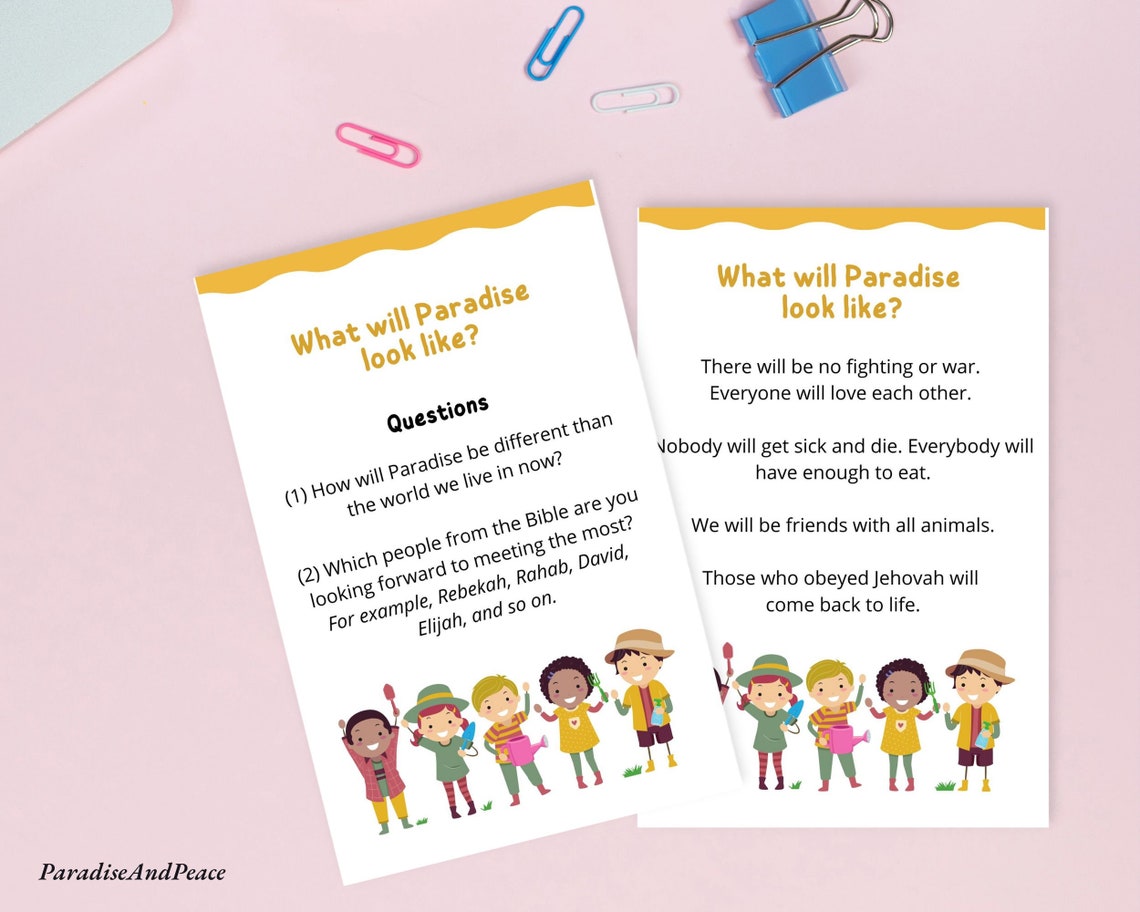 JW Kids FAQ Mini Lessons Jehovah Witness Printable - Etsy