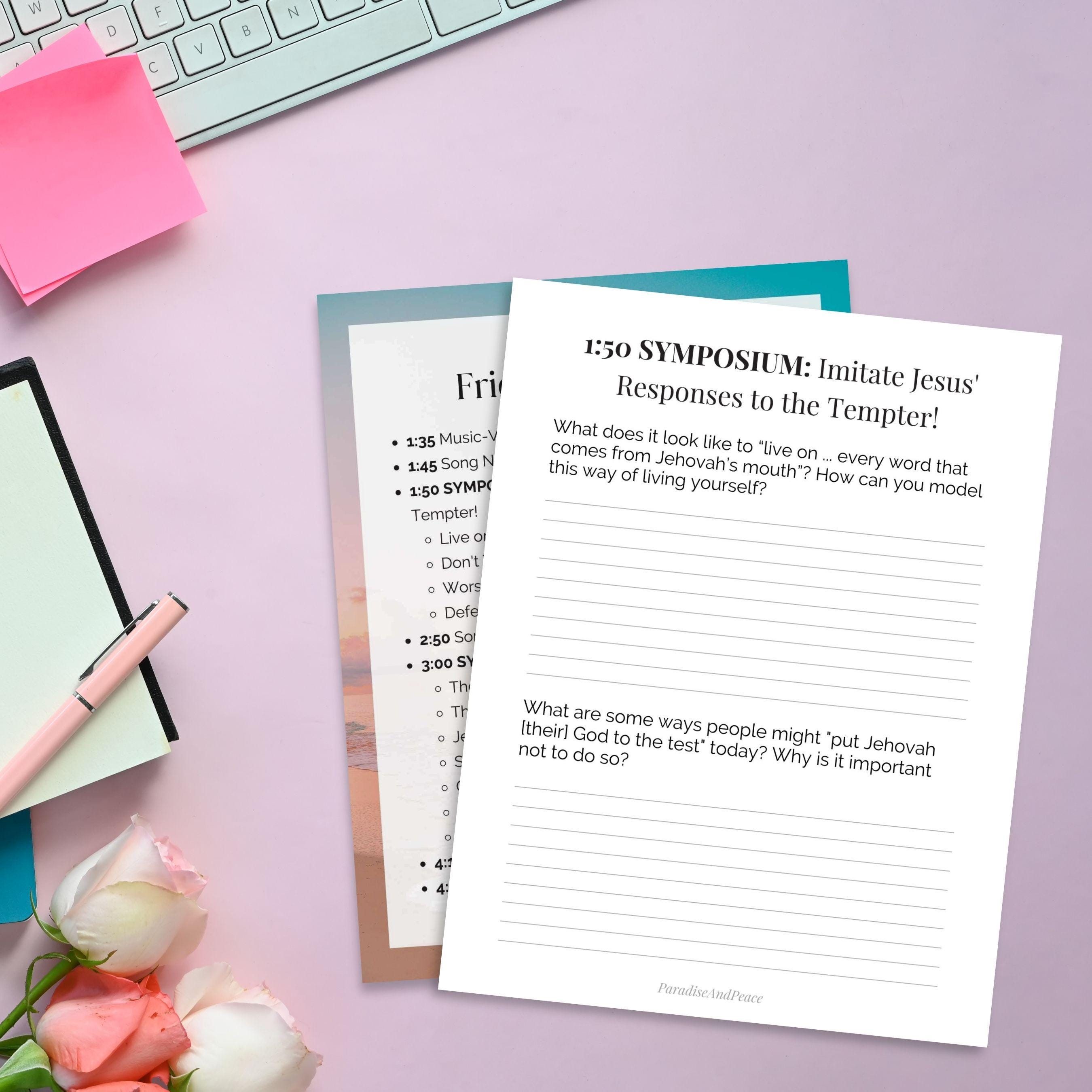 JW Pure Worship 2025 Convention Workbook | 50+ Questions 74-page ...