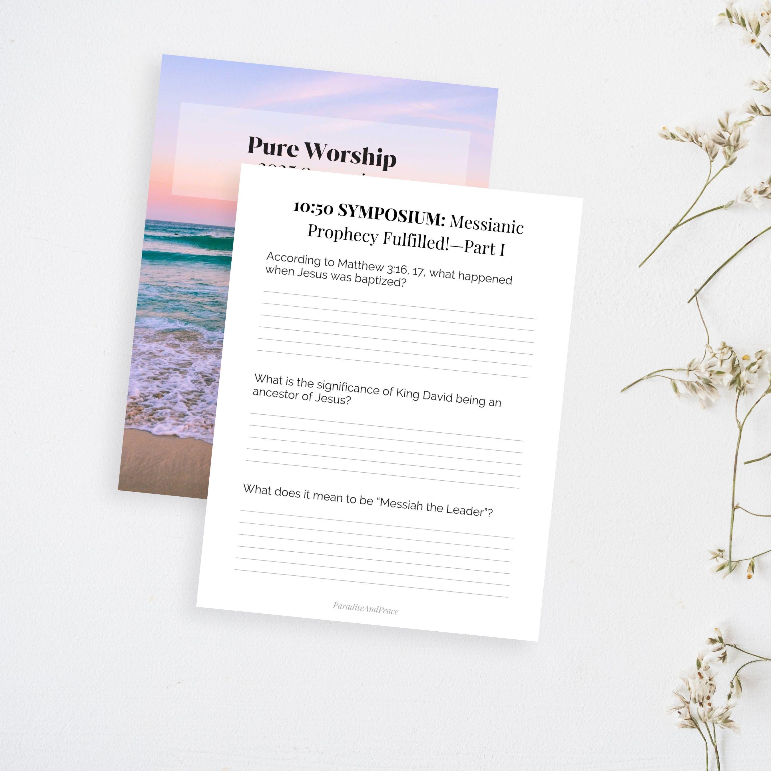JW Pure Worship 2025 Convention Workbook | 50+ Questions 74-page ...