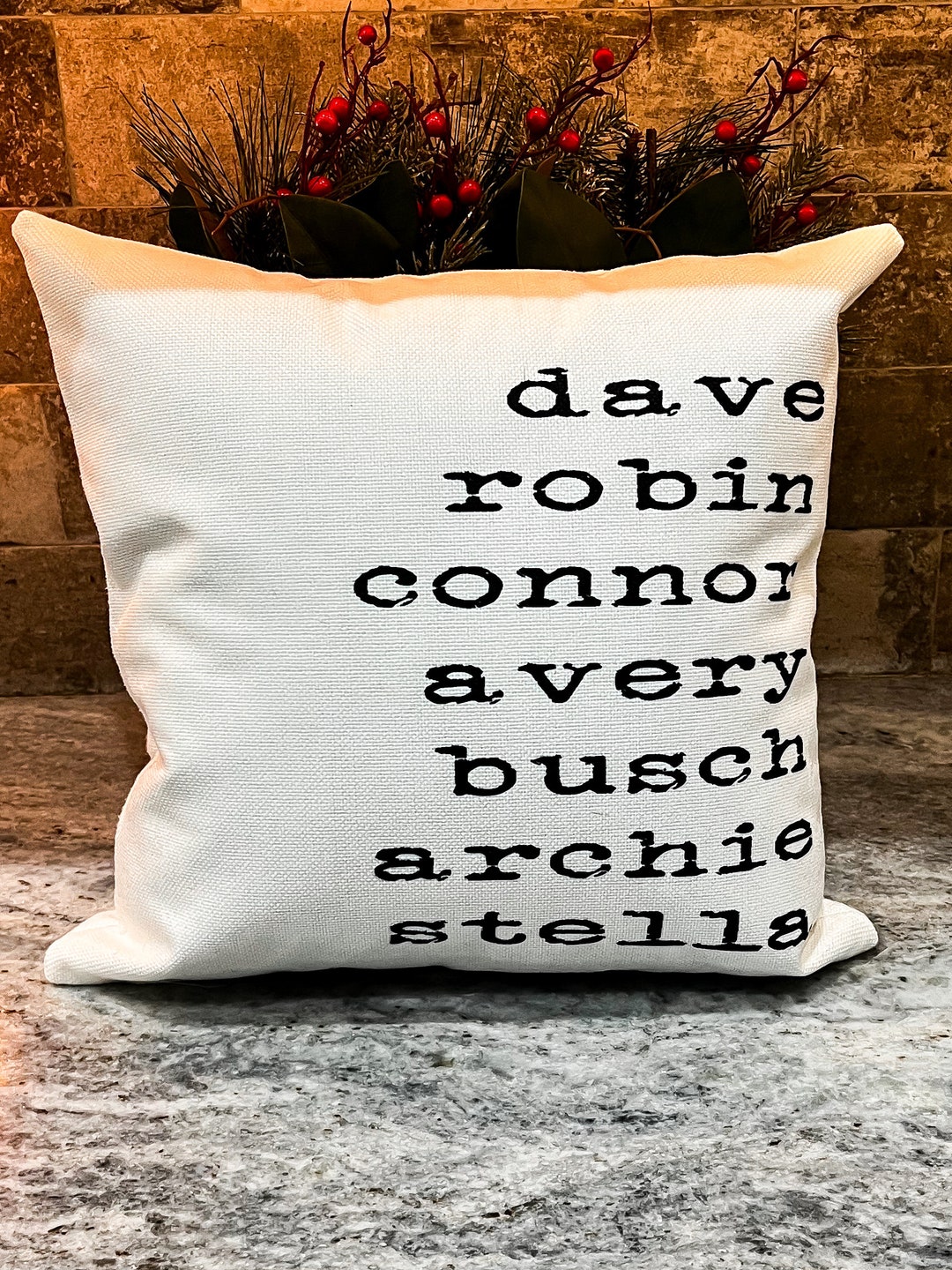 Personalized Pillow Cover | Sublimation | Christmas Gifts | Family ...