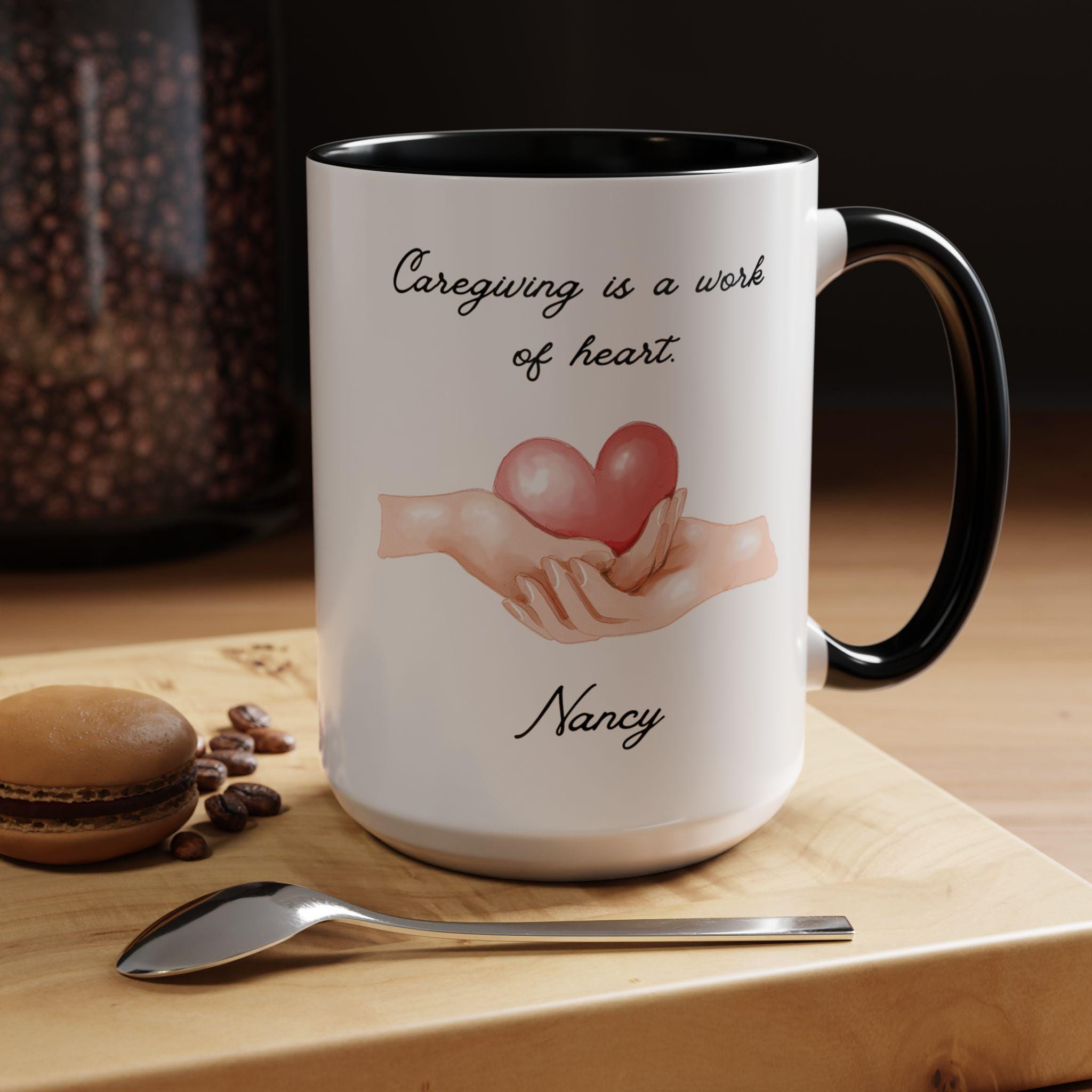 Personalized Caregiver Mug, Home Care Coffee Cup, Caregiver ...