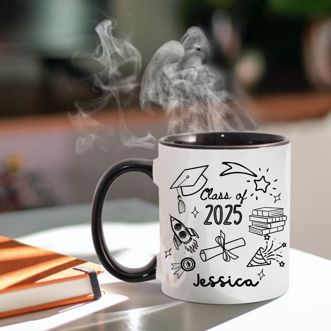 Custom Senior Class of 2025 Mug, Personalized Graduation Gifts, College ...