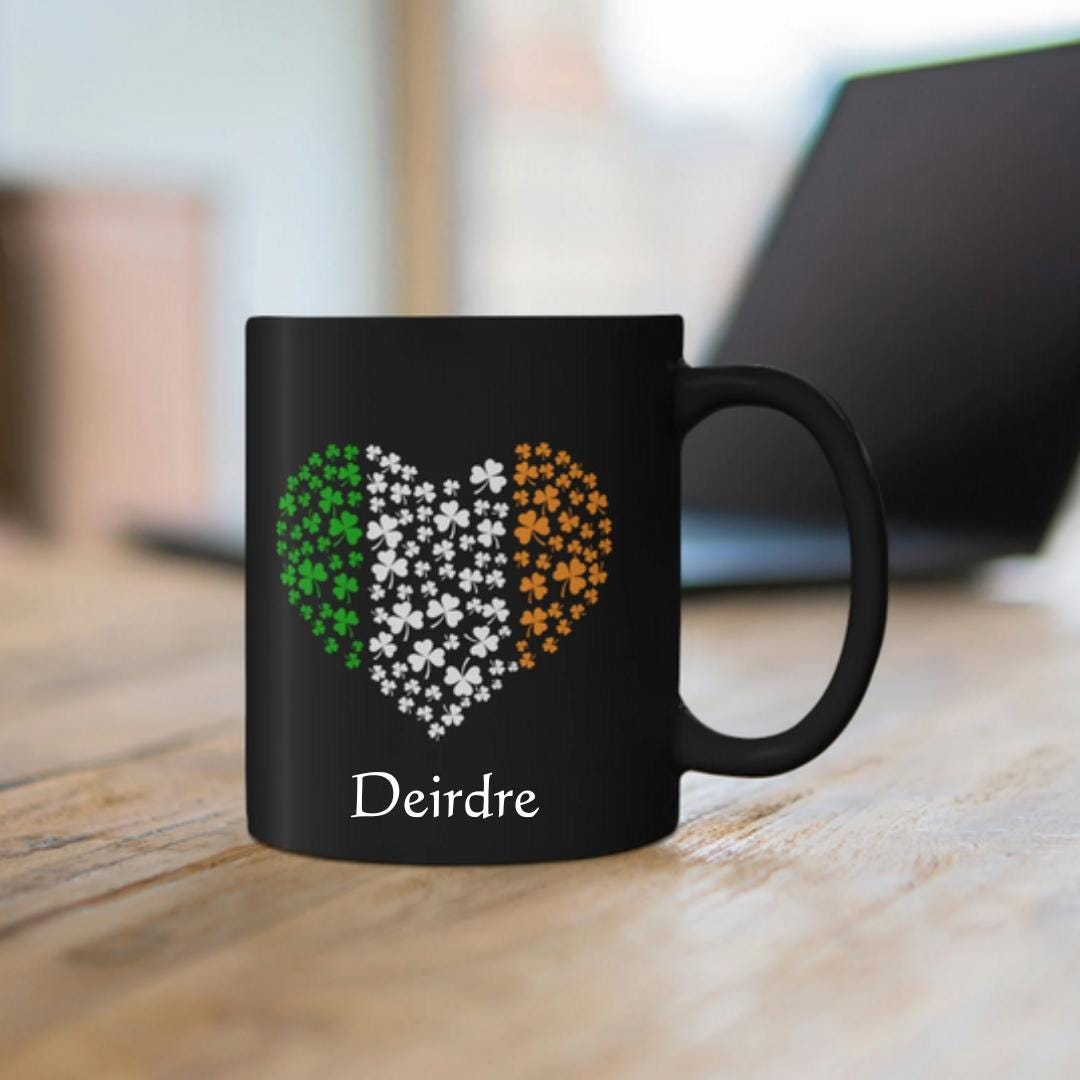 Personalized St. Patrick's Day Irish Flag Mug, Shamrock Irish Coffee ...