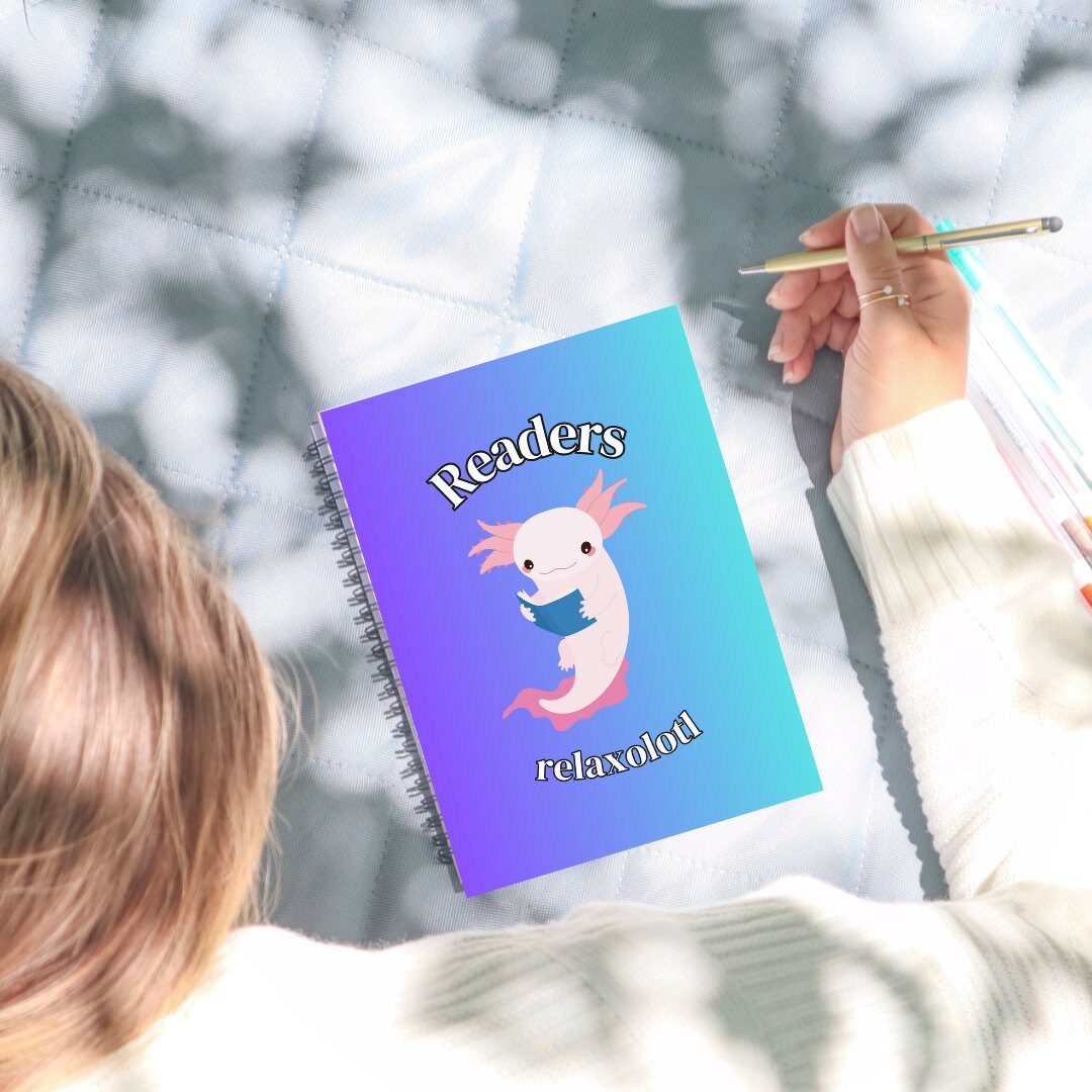 Funny Axolotl Journal, Axolotl Gift for Writer, Reading Journal ...