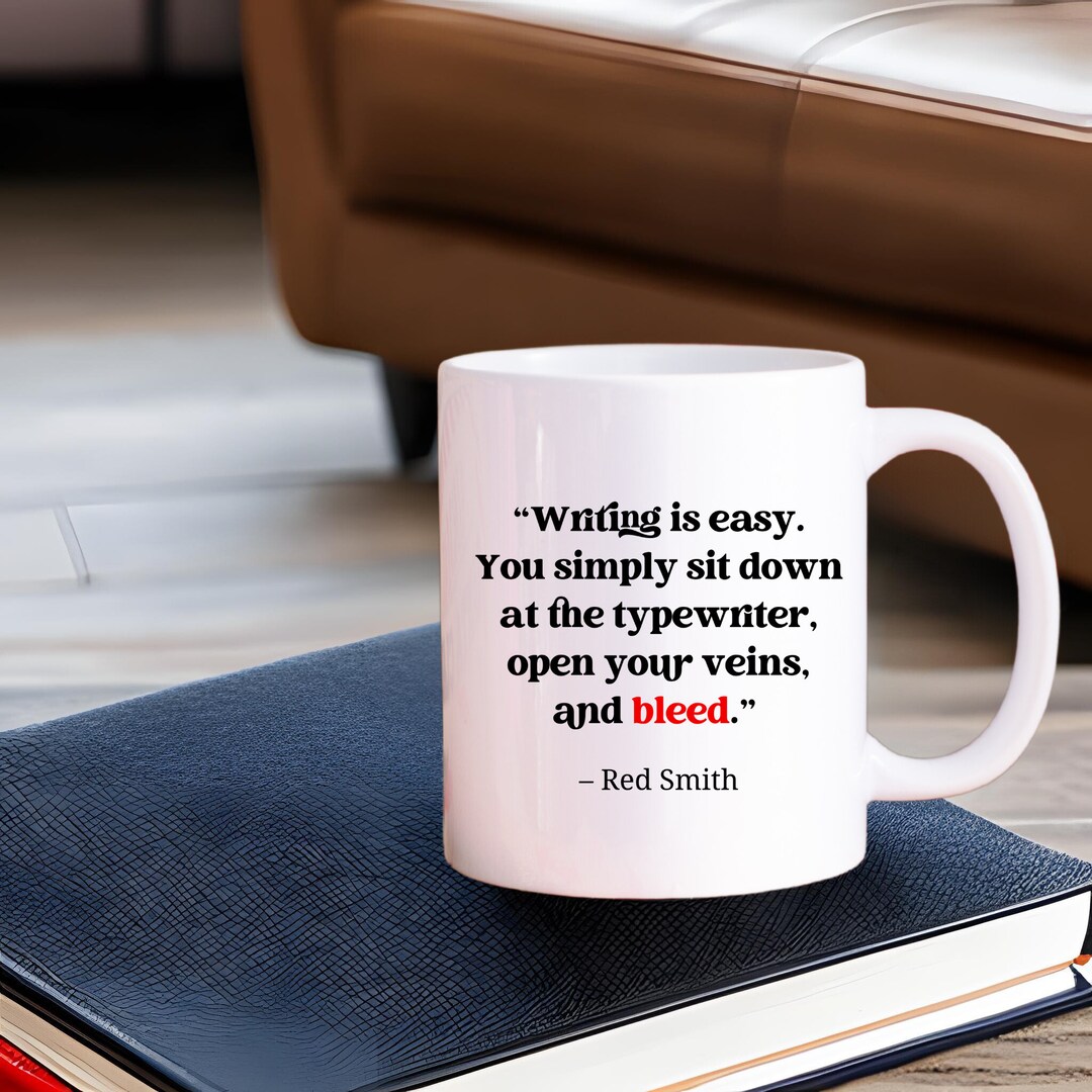 Funny Writer Gift Mug, Gift for New Author, Book Nook Bookshelf Décor ...
