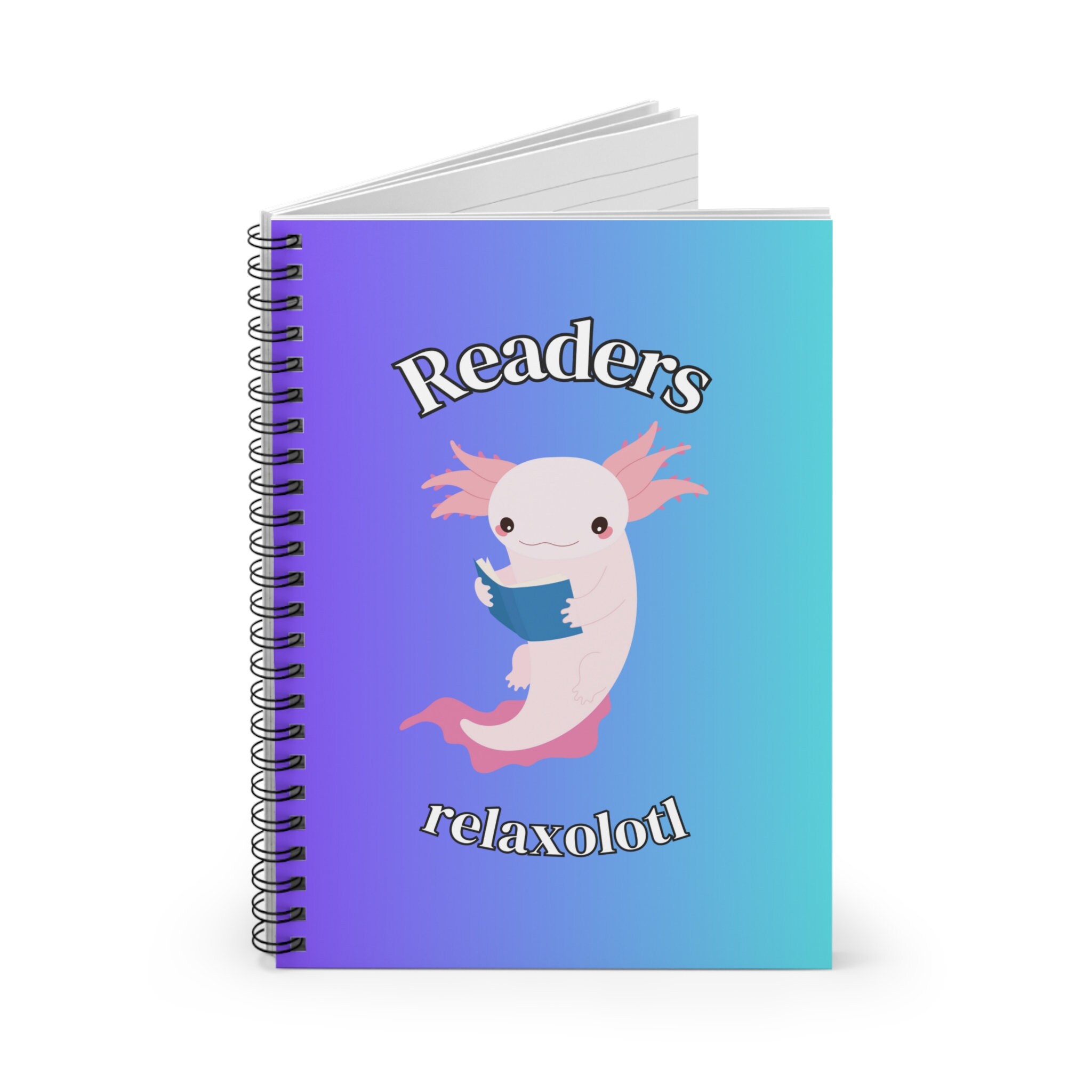 Funny Axolotl Journal, Axolotl Gift for Writer, Reading Journal ...