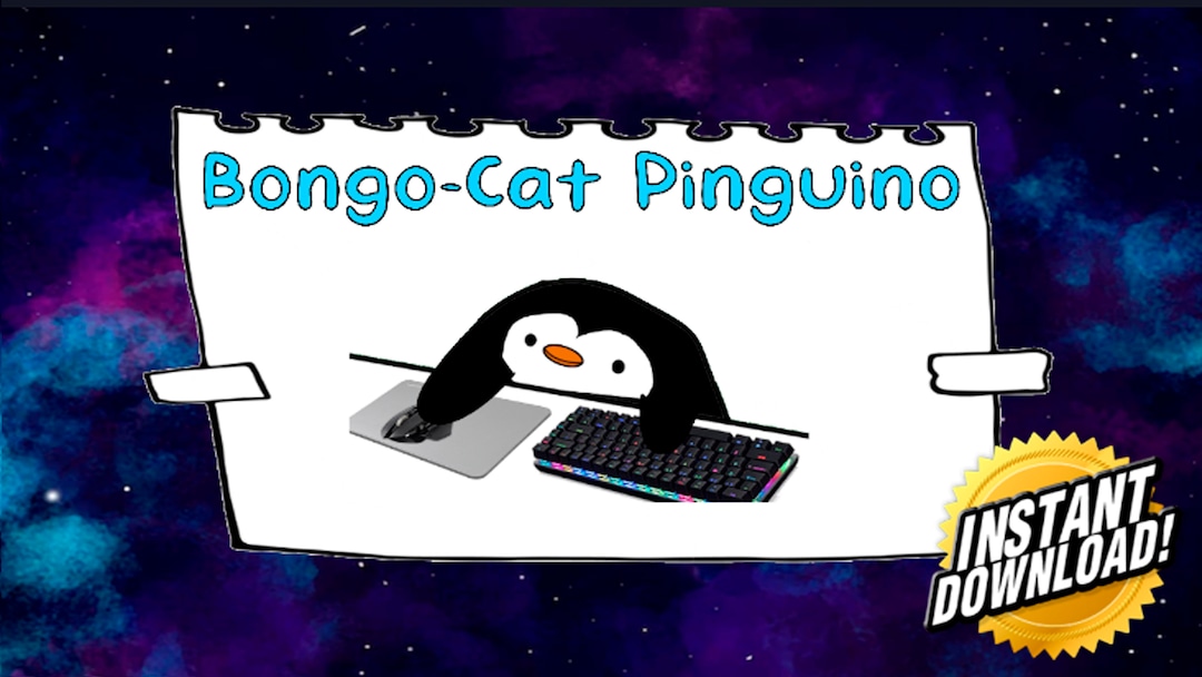 Penguin Bongo Cat Virtual Cam Para Twitch, Youtube, Discord, Facebook ...