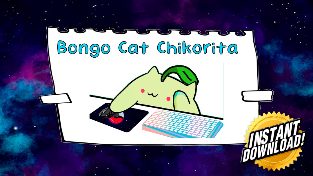 Chikorita Bongo Cat Virtual Cam for Twitch, Youtube, Discord, Facebook ...