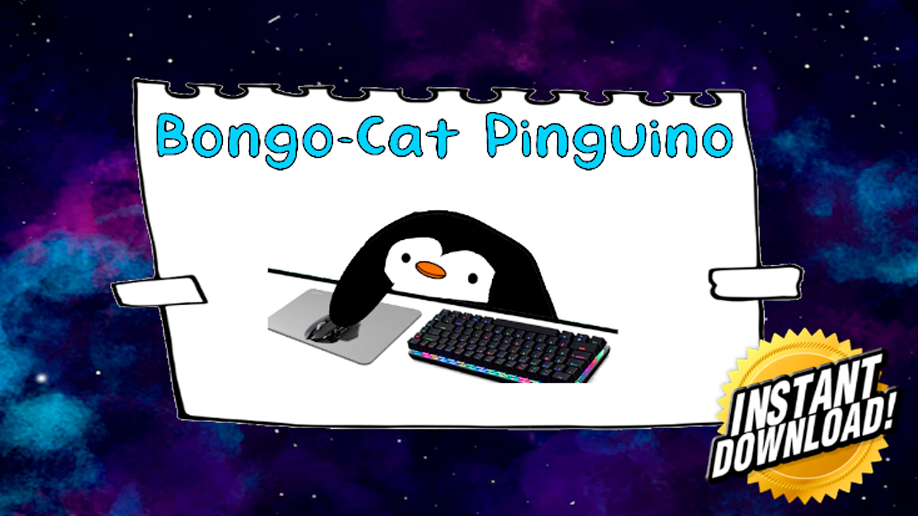 Penguin Bongo Cat Virtual Cam Para Twitch, Youtube, Discord, Facebook ...