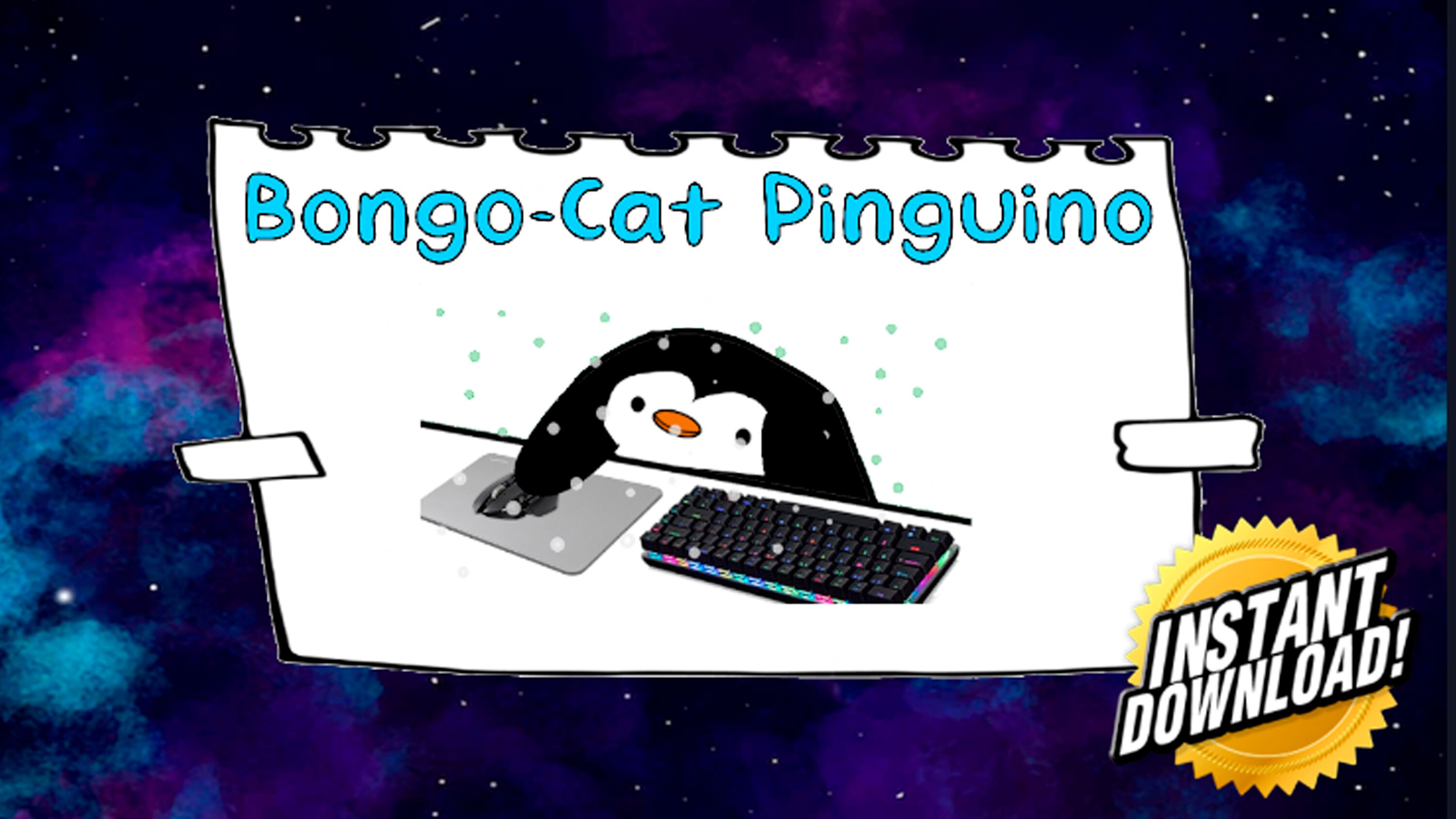 Penguin Bongo Cat Virtual Cam Para Twitch, Youtube, Discord, Facebook ...
