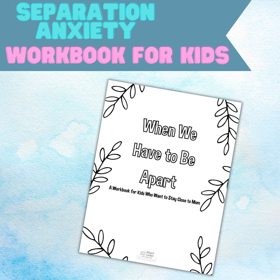 Separation Anxiety Workbook - Etsy