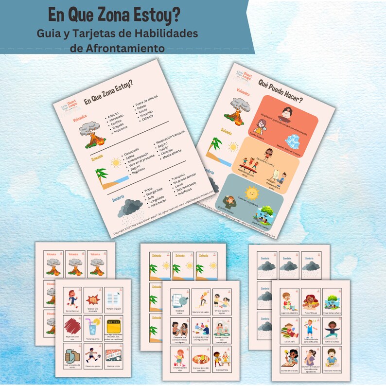 En Que Zona Estoy- Guia De Habilidades De Afrontamiento Y Tarjetas De ...