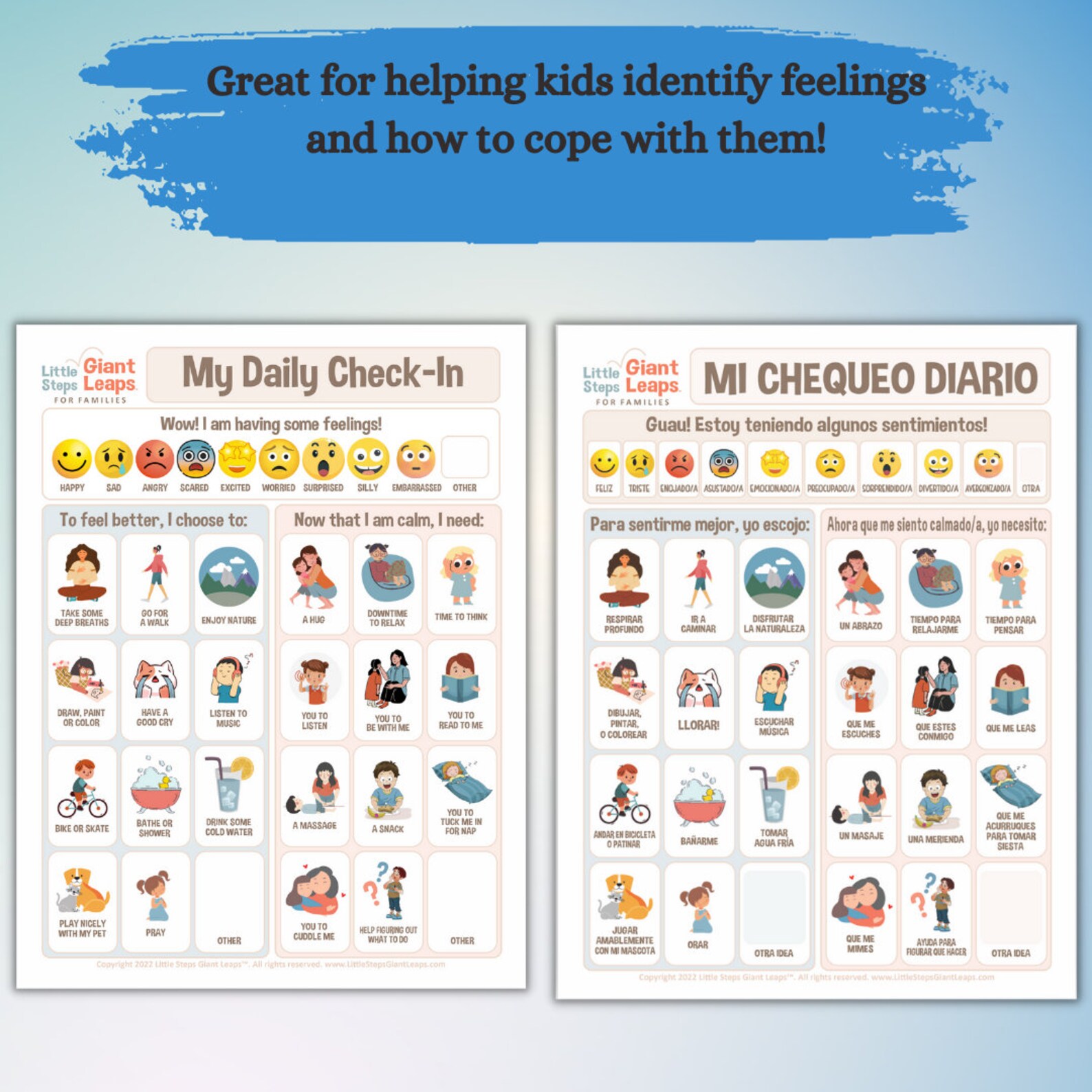 Daily Check-in for Kids - Etsy