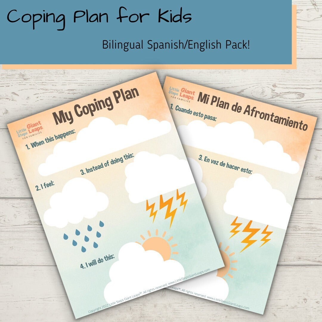 Coping Plan Outline for Kids - Etsy