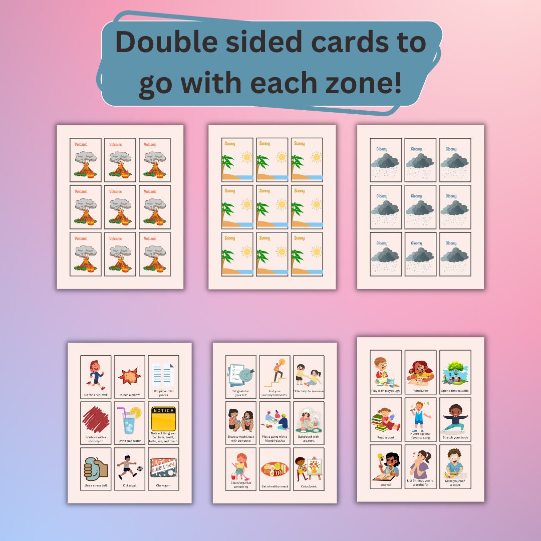 What Zone Am I In?- Coping Skills Guide and Coping Skills Cards - Etsy