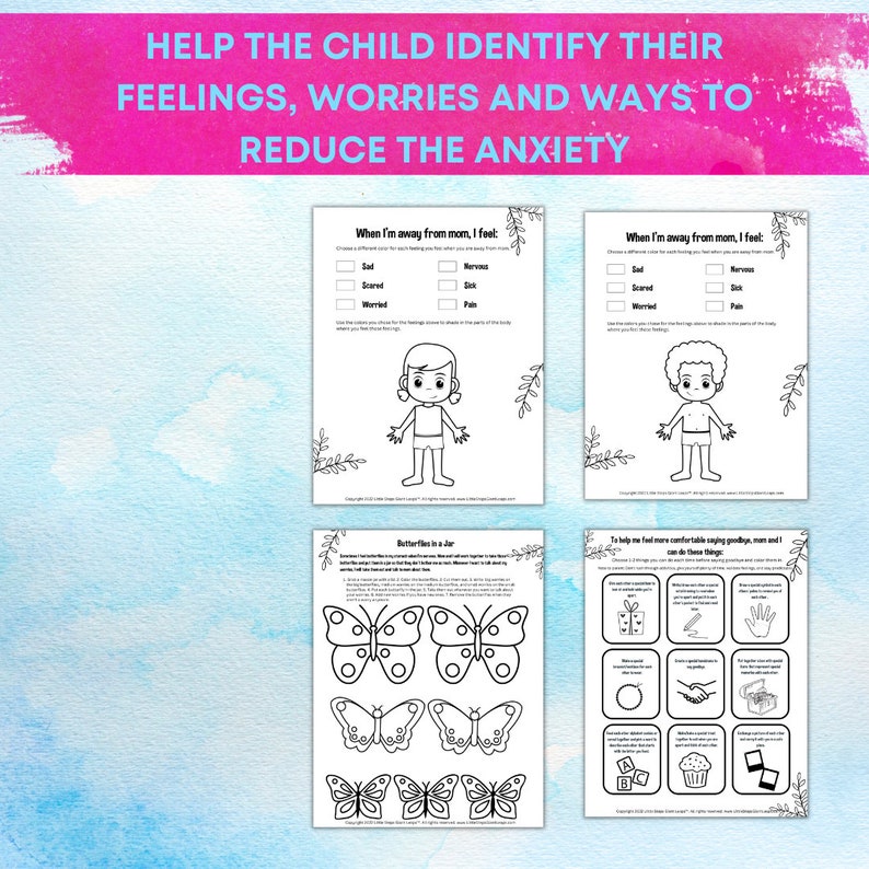 Separation Anxiety Workbook - Etsy