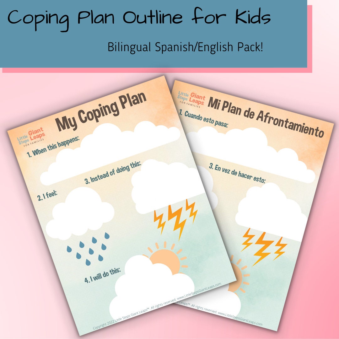 Coping Plan Outline for Kids - Etsy