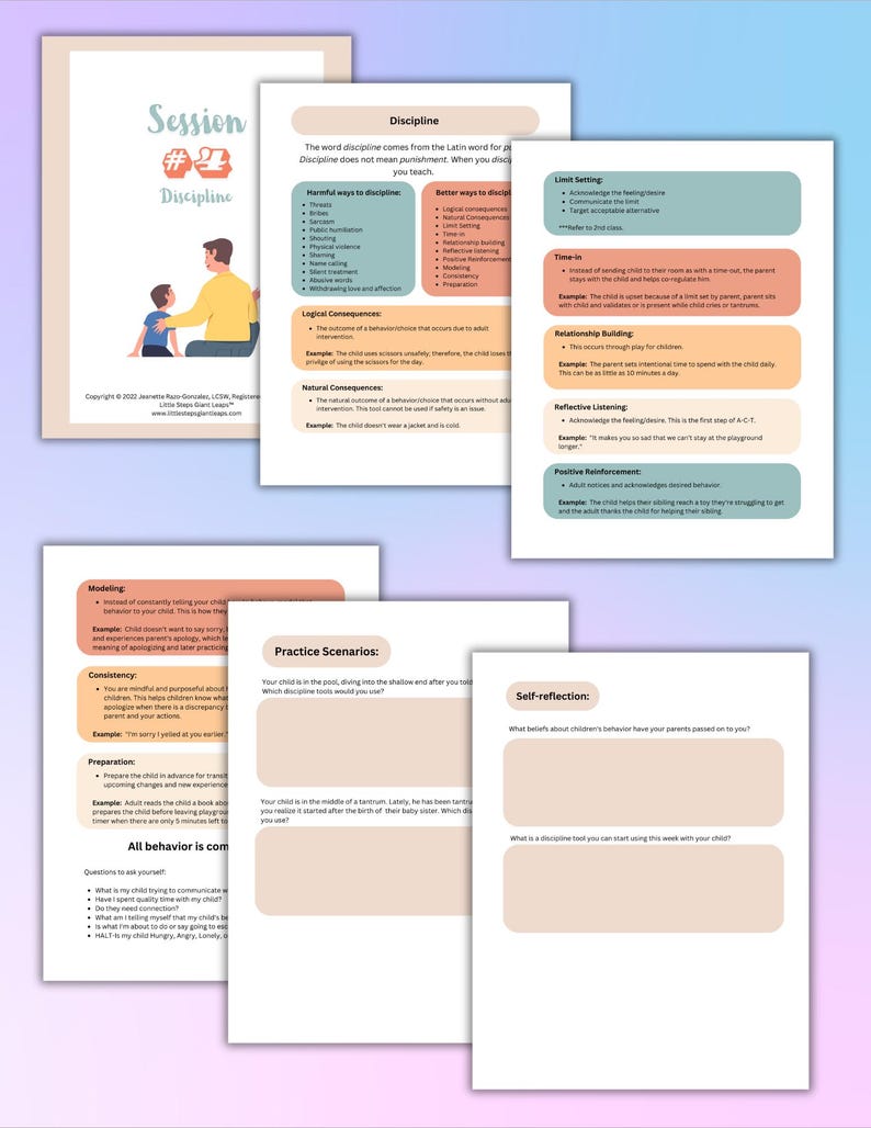 Parenting Basics Workbook - Etsy