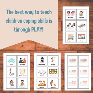 Coping Skills Matching Memory Card Game - Etsy