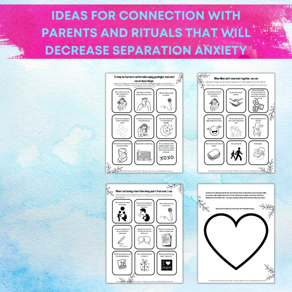 Separation Anxiety Workbook - Etsy
