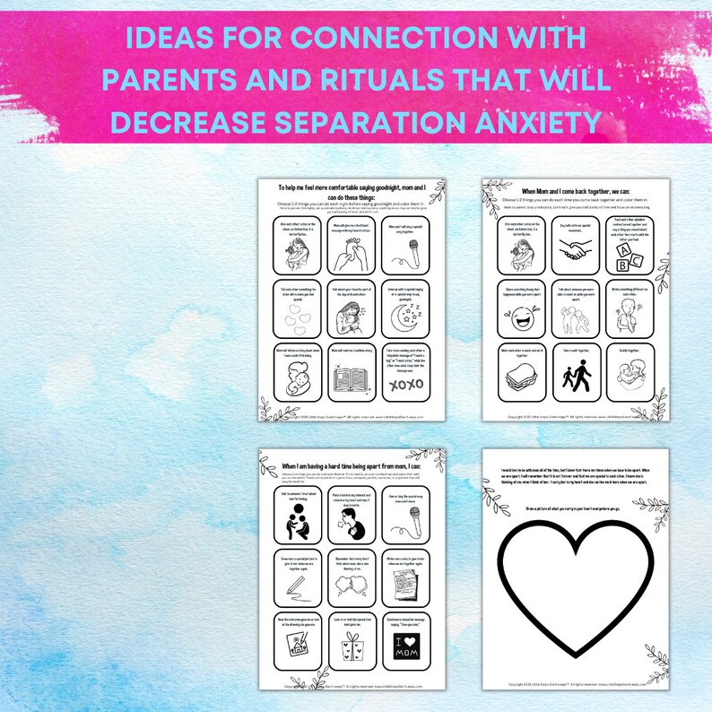 Separation Anxiety Workbook - Etsy