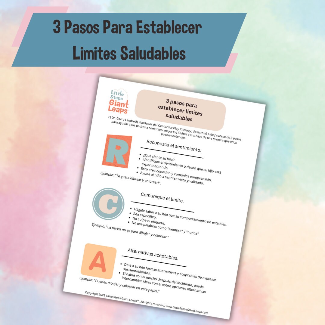 3 Pasos Para Establecer Limites Saludables: R-C-A - Etsy