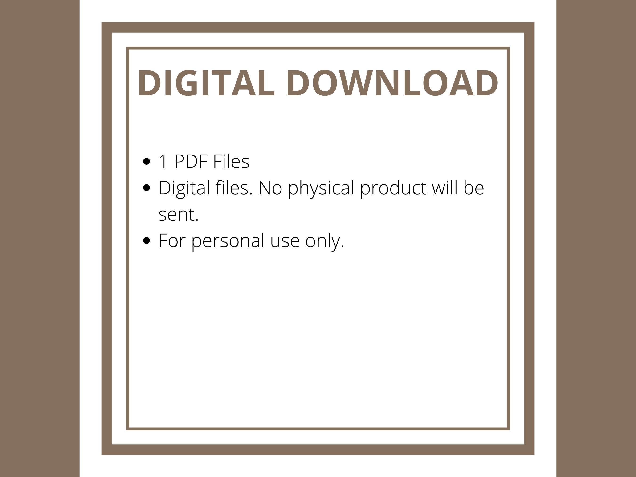 Printable Flip Calendar Printable Hanging Calendar Printable Reusable ...