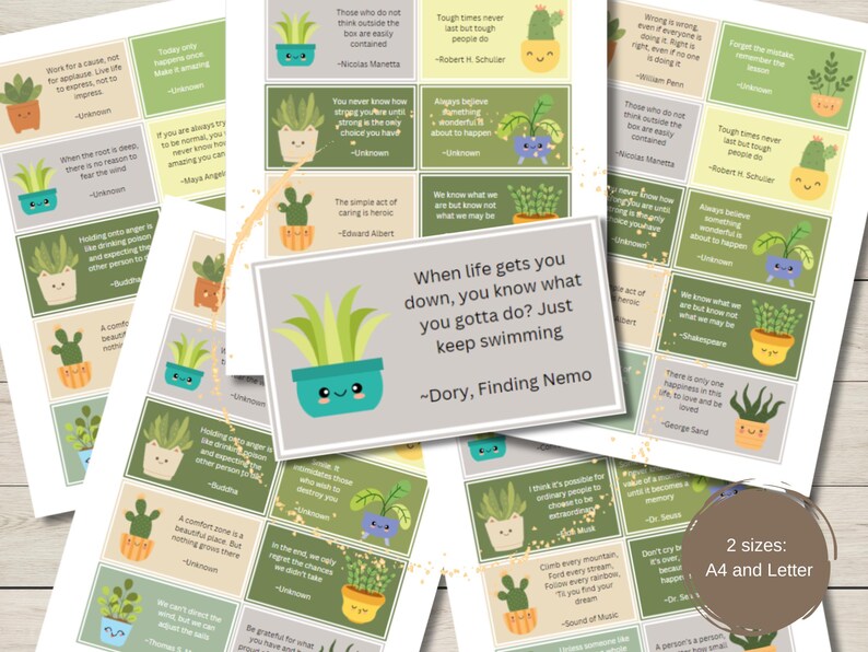 280 Printable Motivational, Inspirational and Affirmation Cards for ...