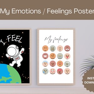 Space Emotions Poster. Feeling Posters. Printable. Instant Download. - Etsy