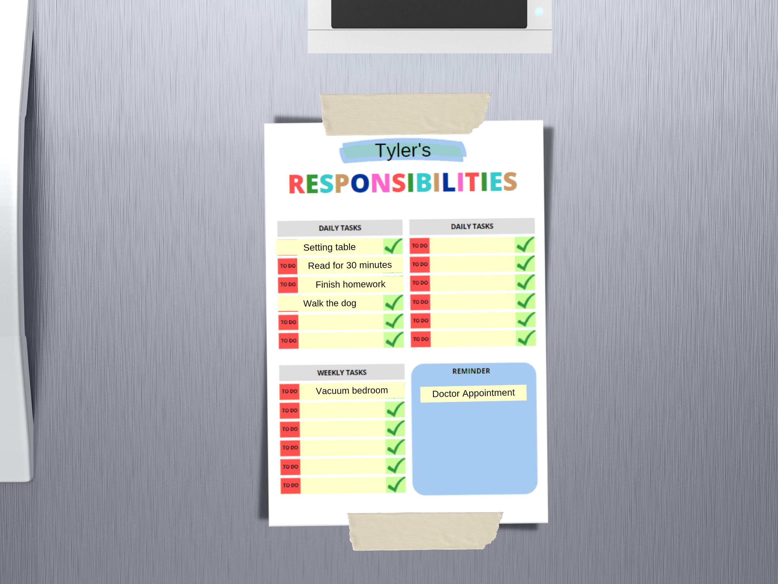 Editable Daily Routine Schedule. Weekly Schedule. Routine - Etsy Canada