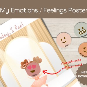 Ballerina Emotions Poster. Feeling Posters. Printable. Instant Download ...