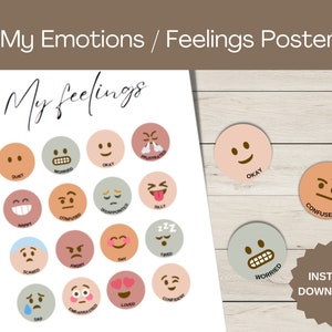 Ballerina Emotions Poster. Feeling Posters. Printable. Instant Download ...