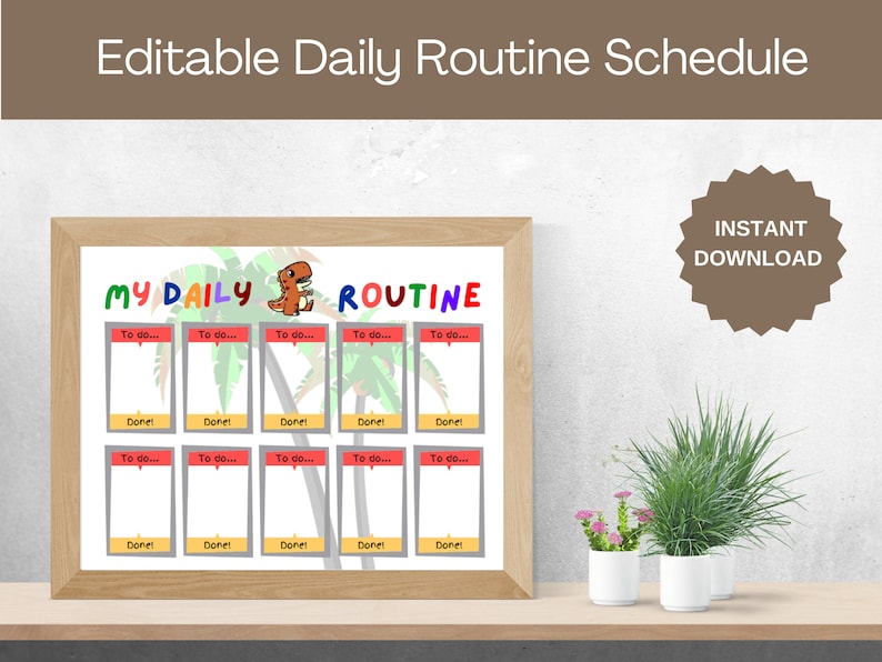 Daily visual schedule printables for kids - perycars
