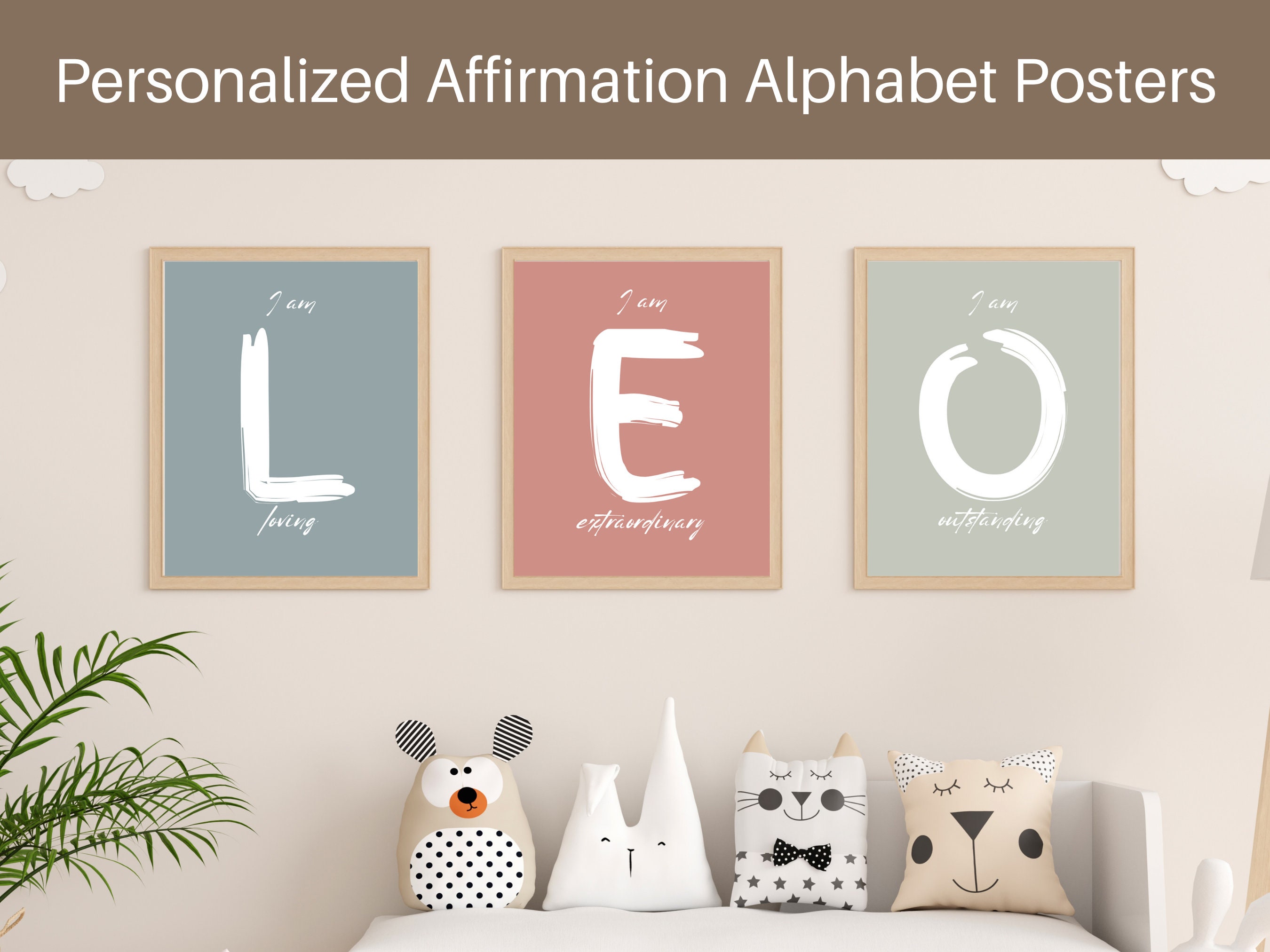 Printable Inspirational Alphabet Letters Positive Affirmation Station ...