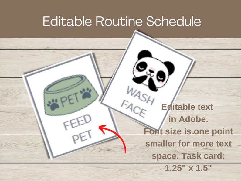 Editable Kids Daily Plannerkids Daily Visual Schedule Daily - Etsy